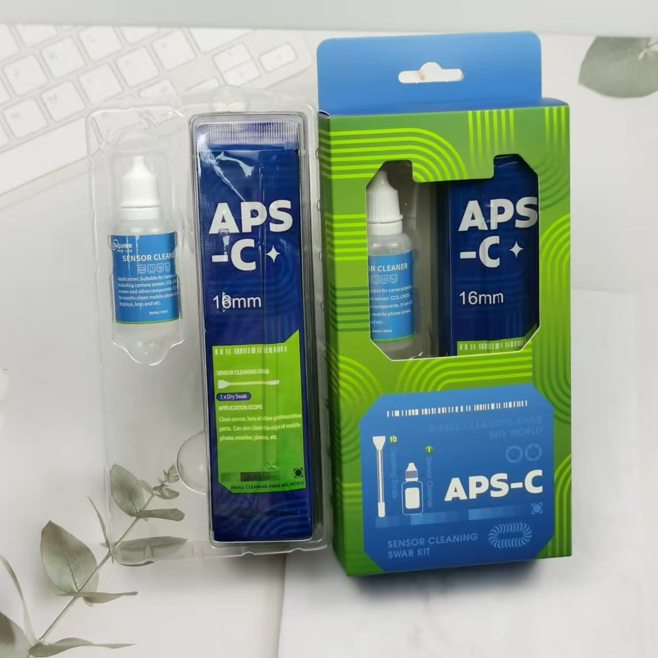 Sensor cleaning kits with cleaning fluid Full frame/ Crop sensor ...