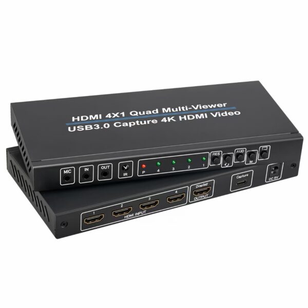 4 channels 4K capture card with video splitting - PoPo Cameras ...